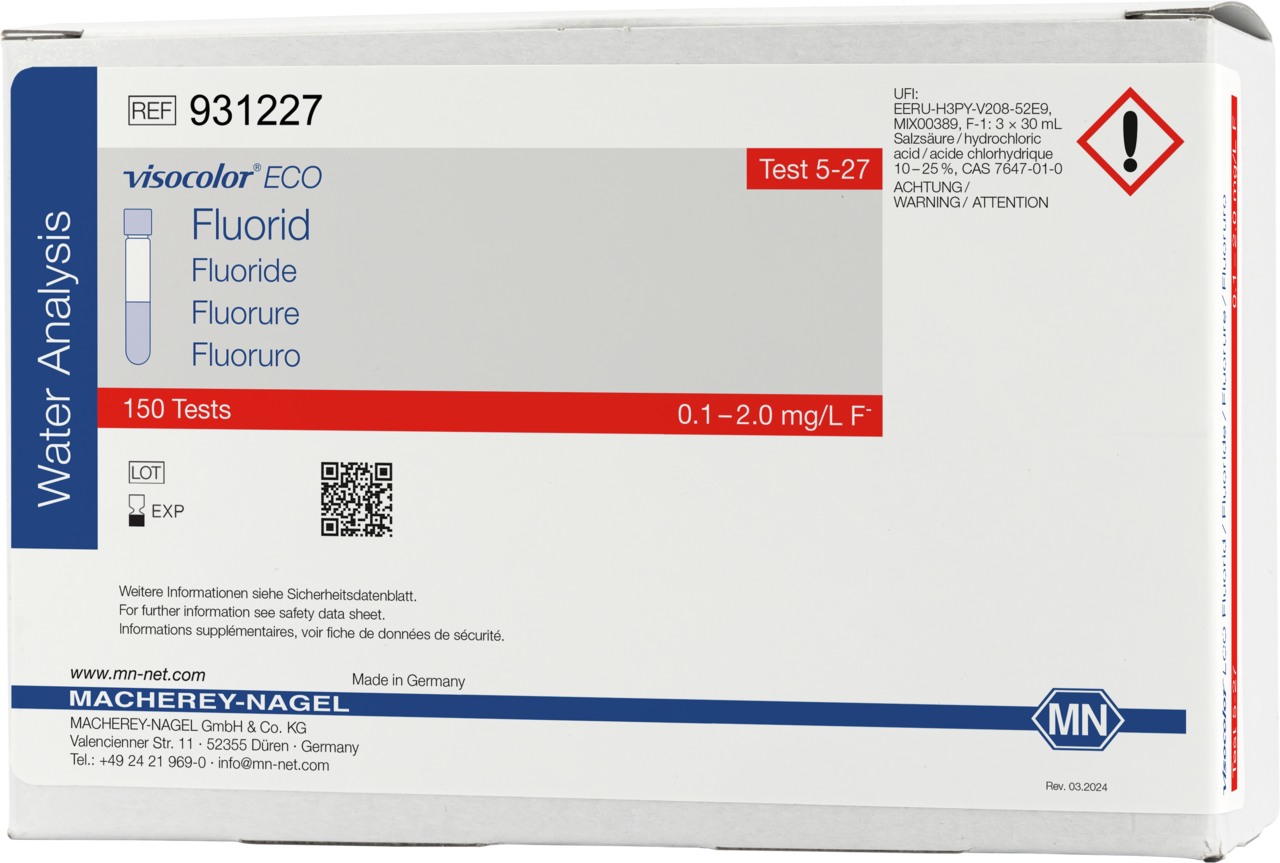 Colorimetric test kit VISOCOLOR ECO Fluoride, refill pack, MN ...