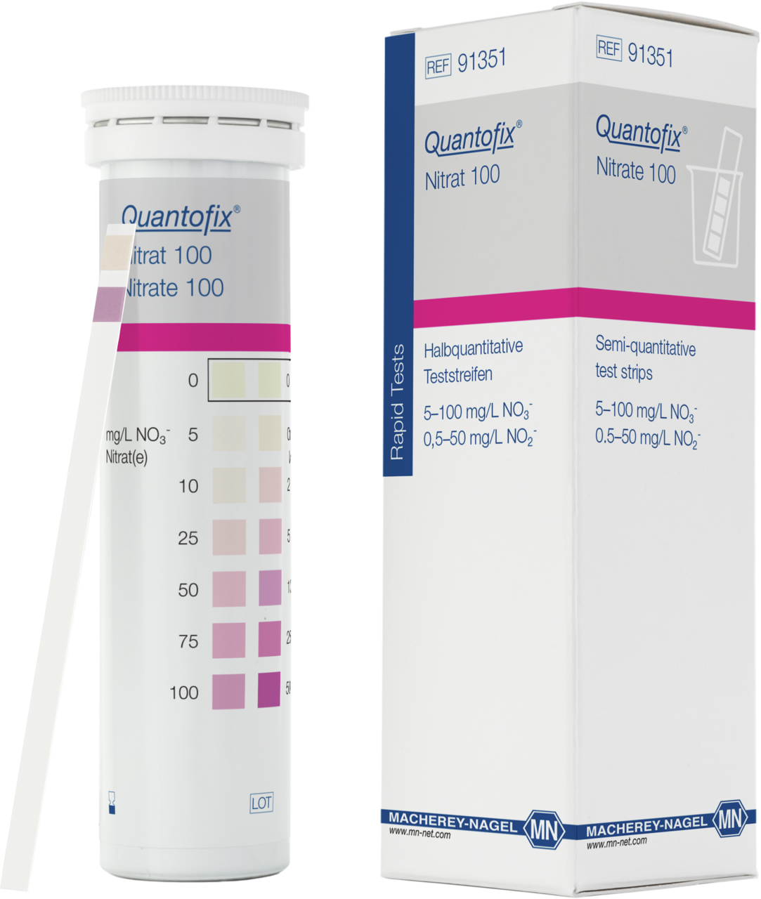 Semi-quantitative test strips QUANTOFIX Nitrate 100, MN | MACHEREY-NAGEL