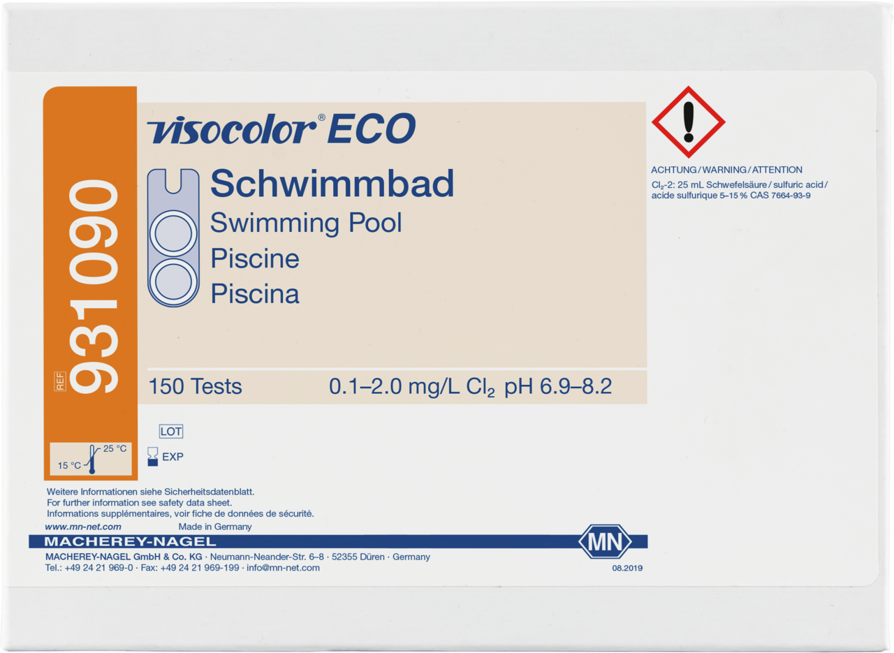 Colorimetric test kit VISOCOLOR ECO Swimming pool (Chlorine + pH), MN ...
