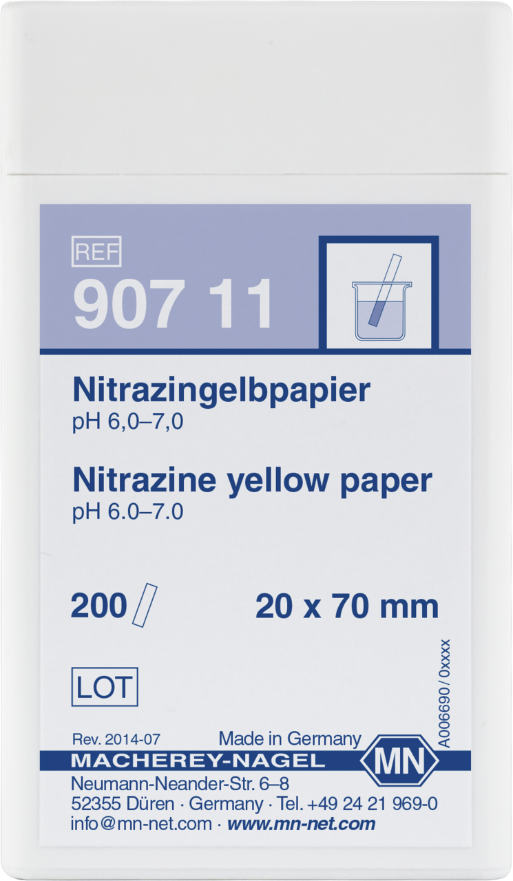 Qualitatives pH Testpapier Nitrazingelb Papier, pH:6,0–7,0,MACHEREY ...