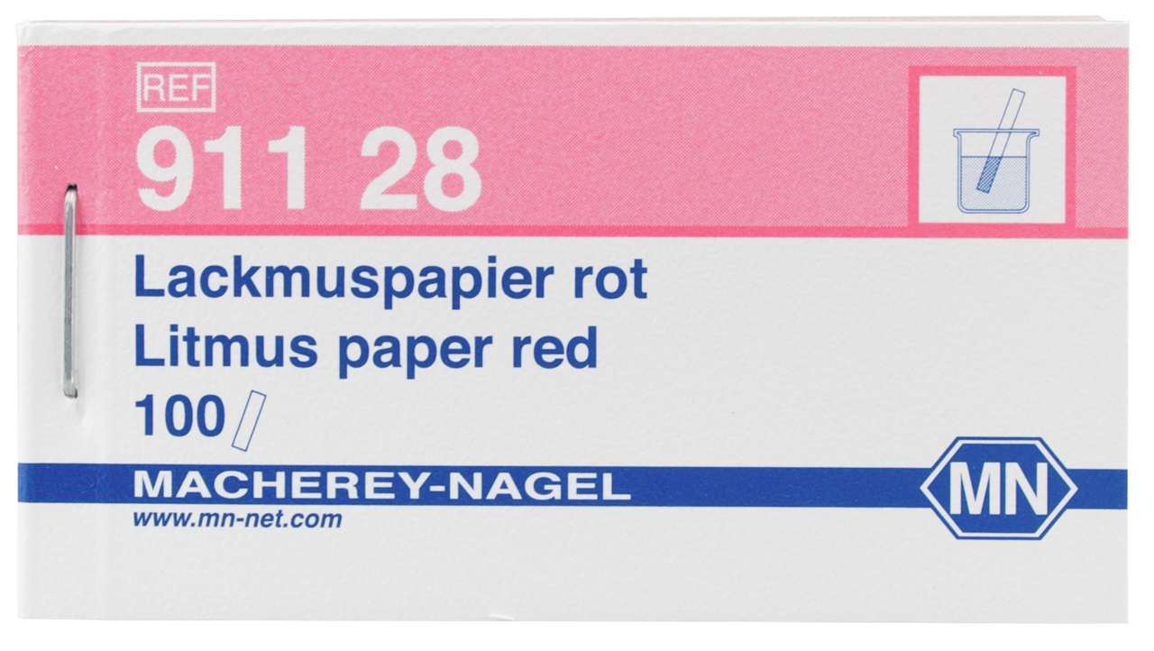 Qualitative pH test paper Litmus paper red, pH:5.0–8.0, MN | MACHEREY-NAGEL