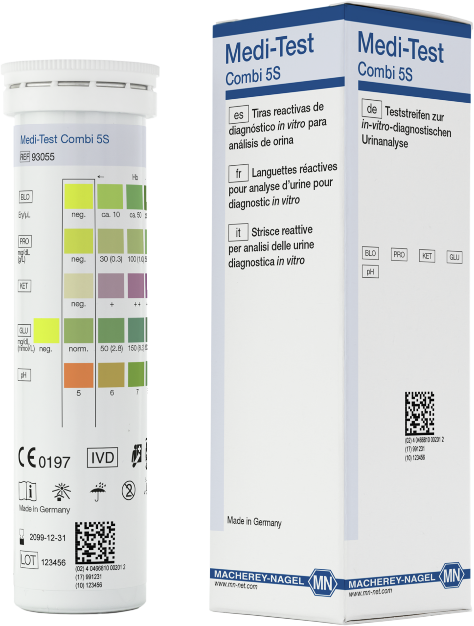 Urine test strips, Medi-Test Combi 5 S, MACHEREY-NAGEL, MN | MACHEREY-NAGEL