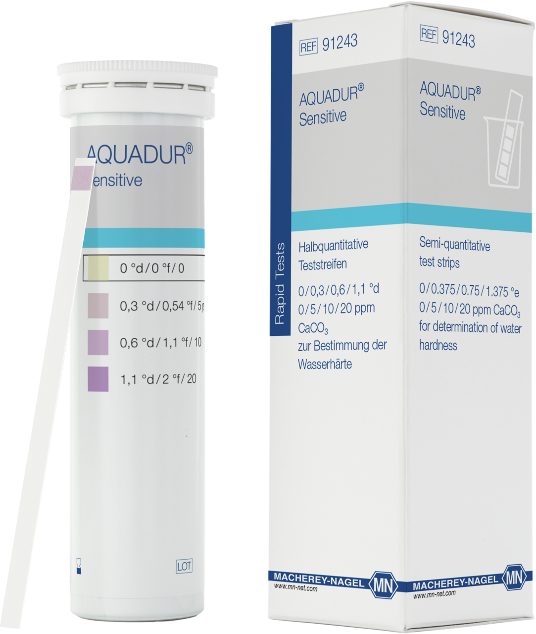 AQUADUR Sensitive, for water hardness, box, MN | MACHEREY-NAGEL