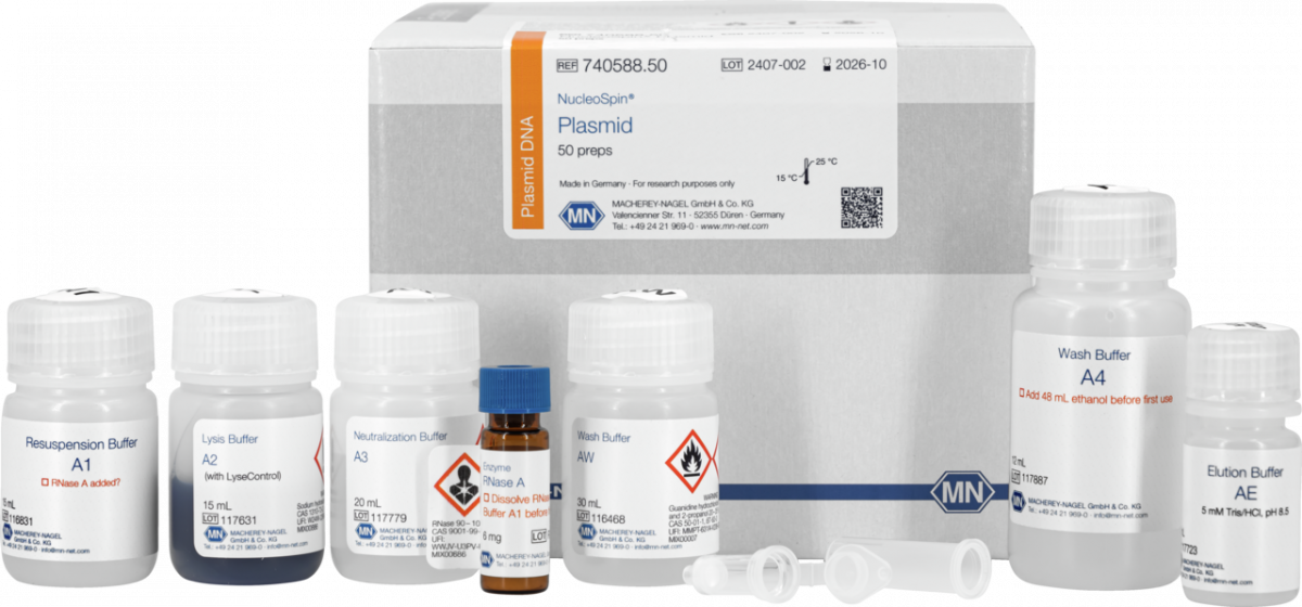 NucleoSpin Plasmid, Mini Kit für Plasmid DNA, MN | MACHEREY-NAGEL