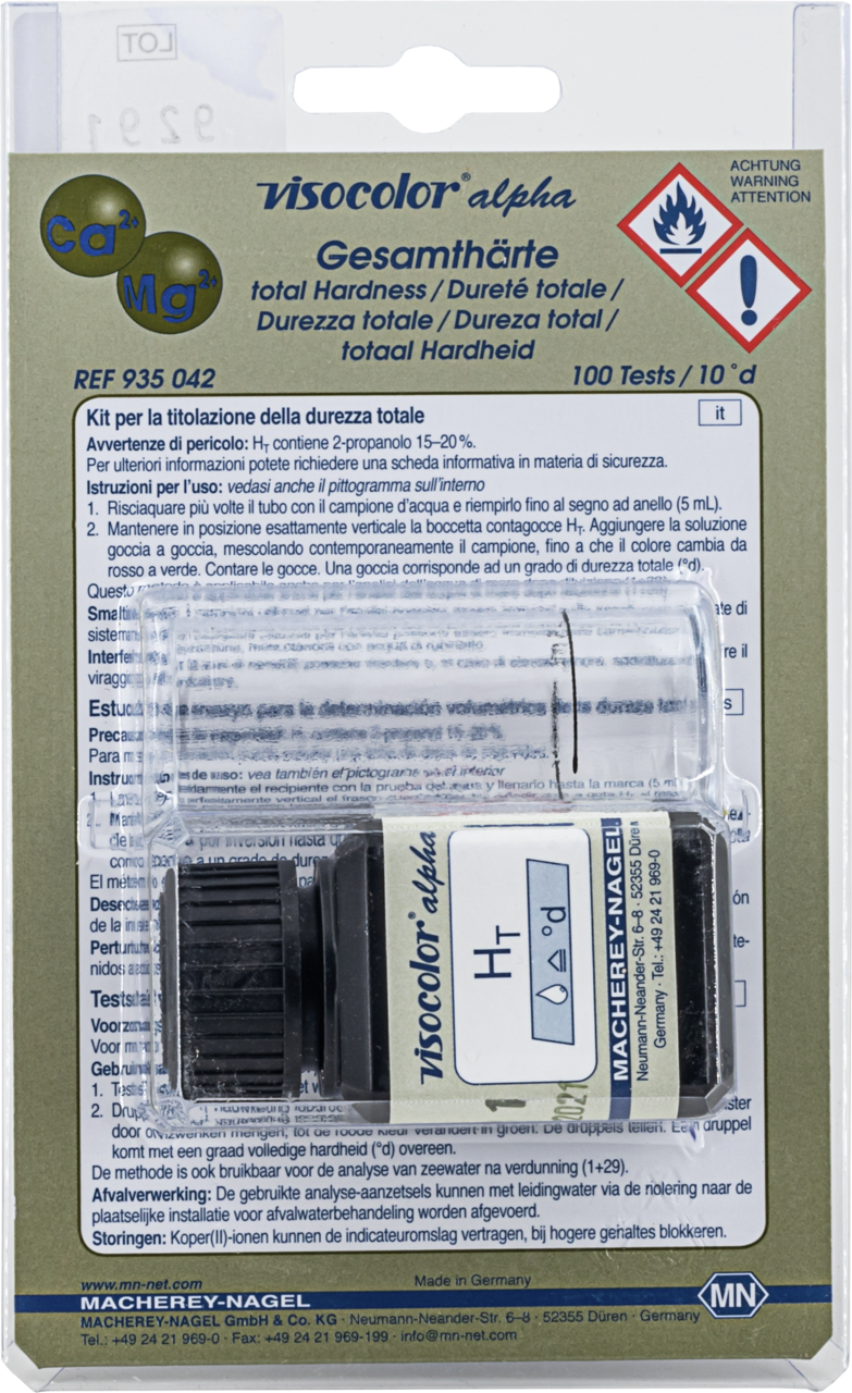 Titrimetric test kit VISOCOLOR Alpha Total hardness MACHEREY-NAGEL, MN ...