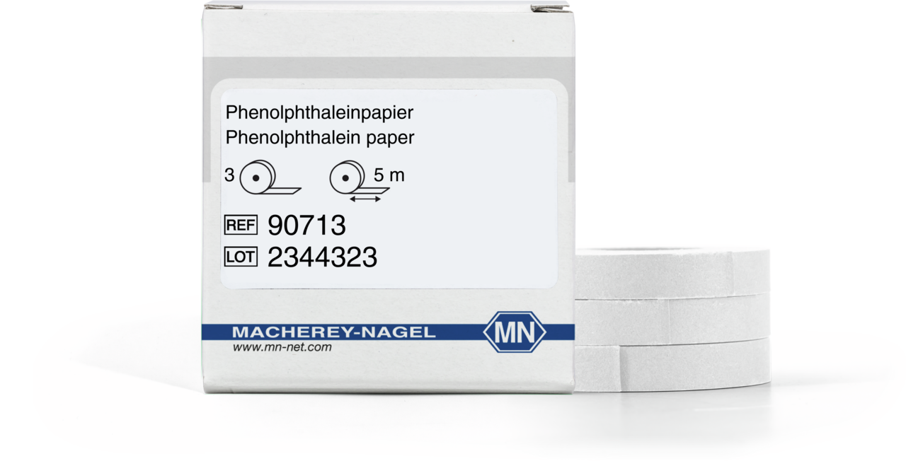 Qualitative pH test paper Phenolphthalein, pH 8.3–10.0, refill pack ...