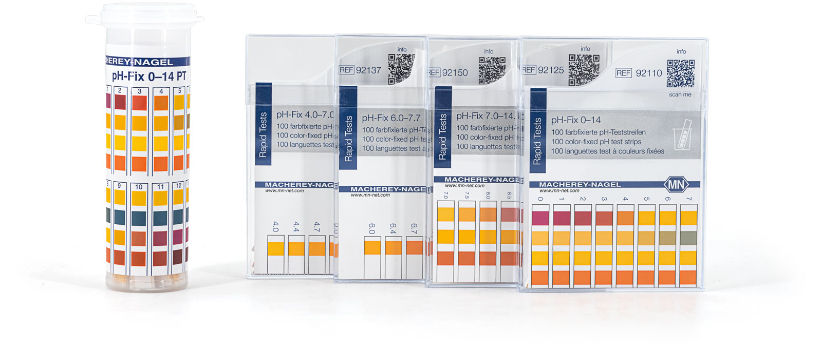 pH test strips, pH-Fix 7.5-9.5, fixed indicator, MN | MACHEREY-NAGEL