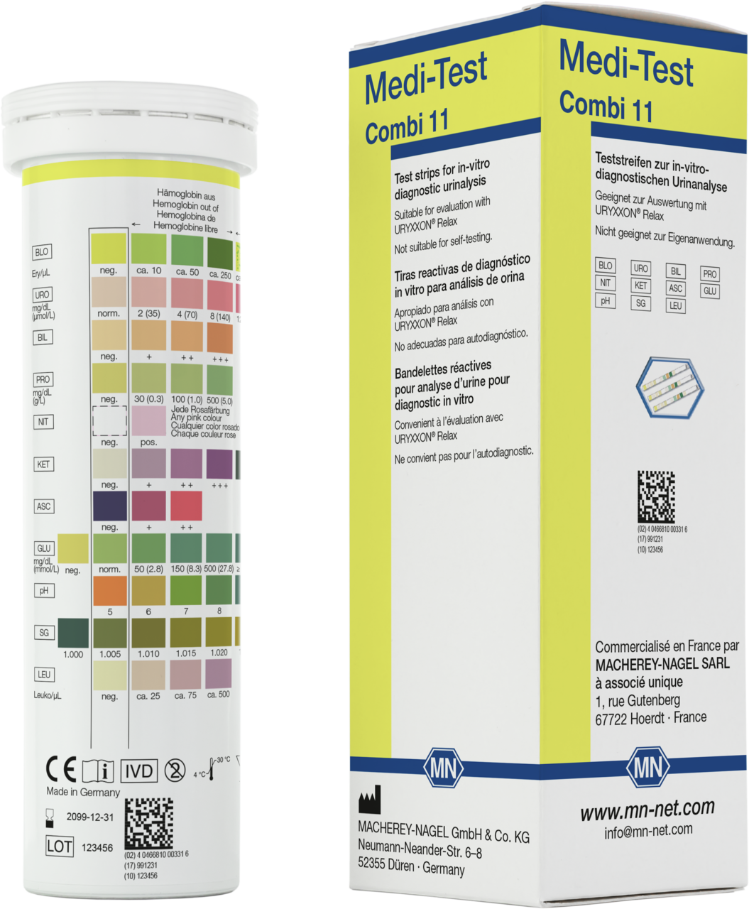 Urine test strips, Medi-Test Combi 11, MACHEREY-NAGEL, MN | MACHEREY-NAGEL