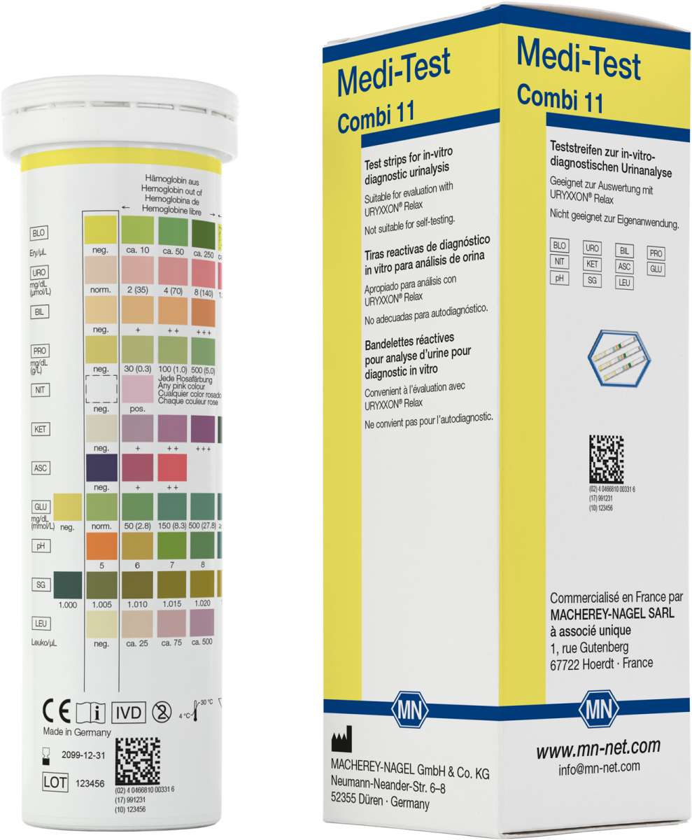 Urine test strips, Medi-Test Combi 11, MACHEREY-NAGEL, MN | MACHEREY-NAGEL
