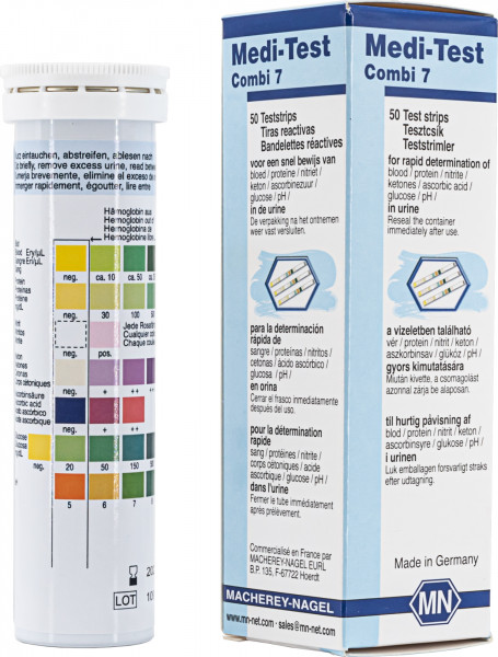 Urine test strips, Medi-Test Combi 7, MACHEREY-NAGEL, MN | MACHEREY-NAGEL