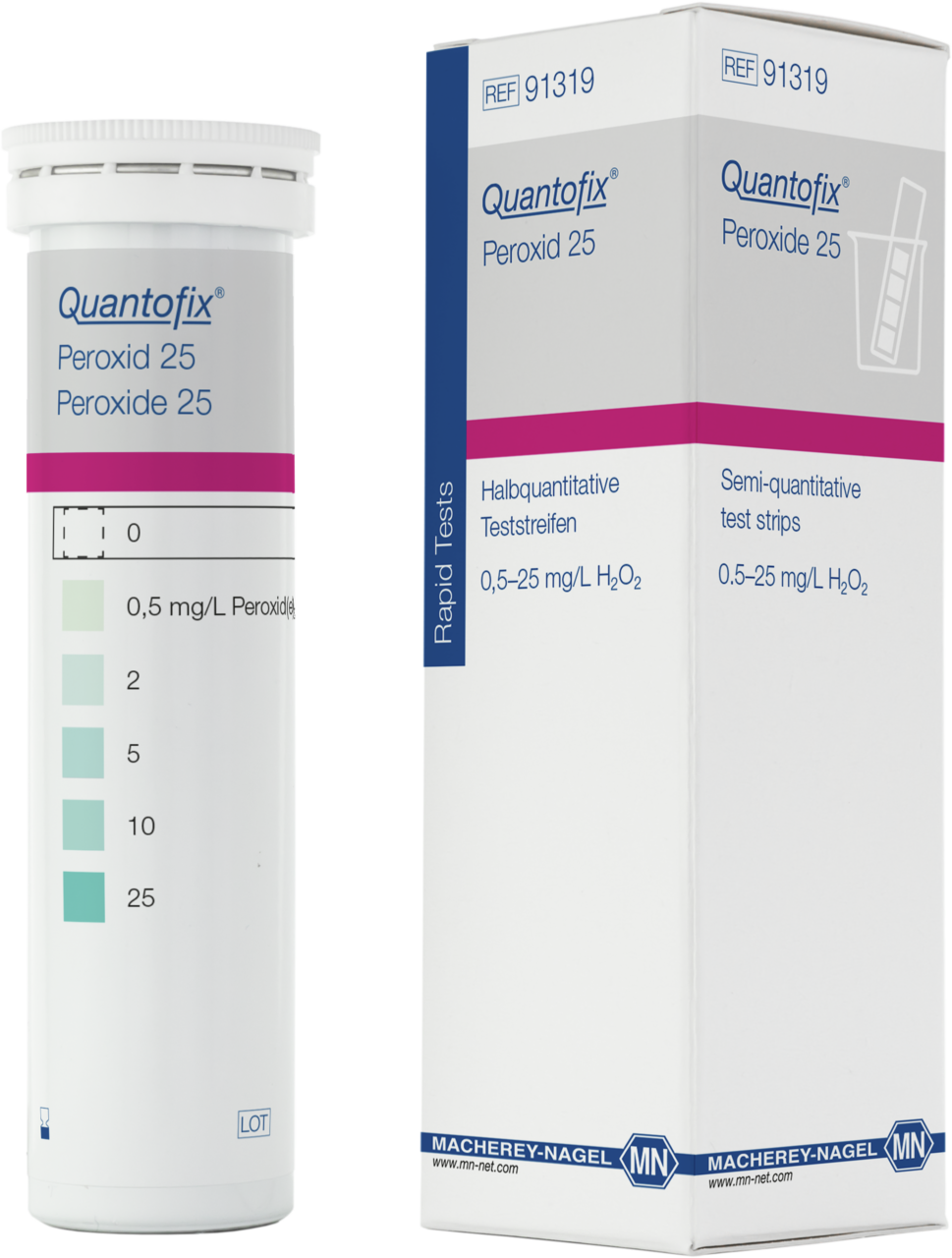 Semi-quantitative test strips QUANTOFIX Peroxide 25, MN | MACHEREY-NAGEL