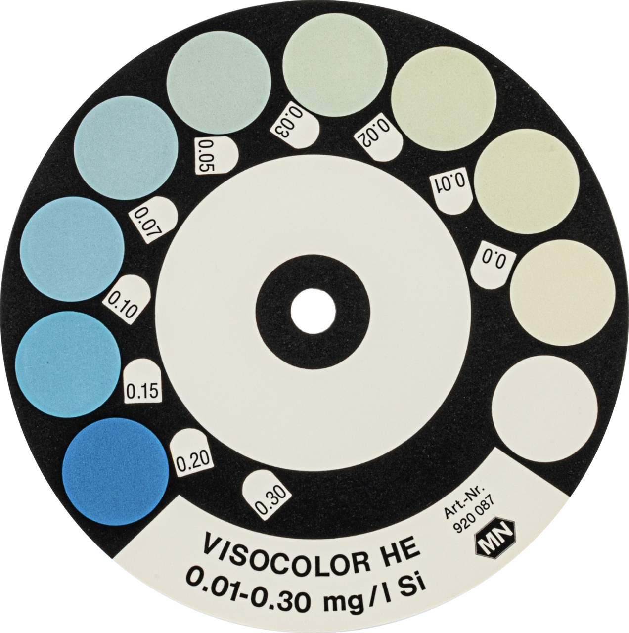 Color comparison disc for VISOCOLOR HE Silica , MACHEREY-NAGEL, MN ...