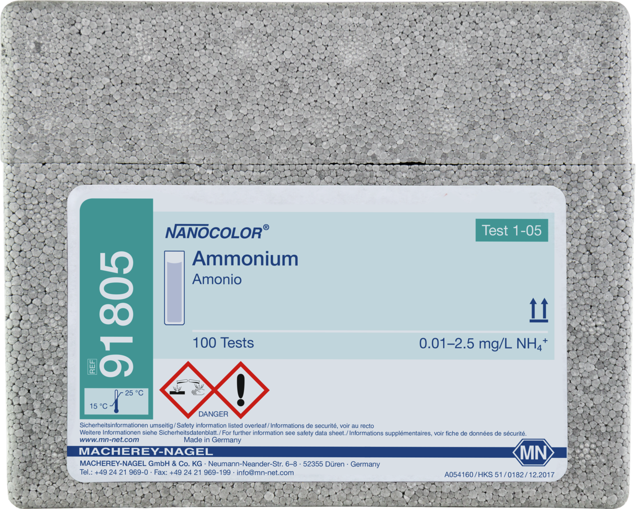 Standard test NANOCOLOR Ammonium, MACHEREY-NAGEL, MN | MACHEREY-NAGEL