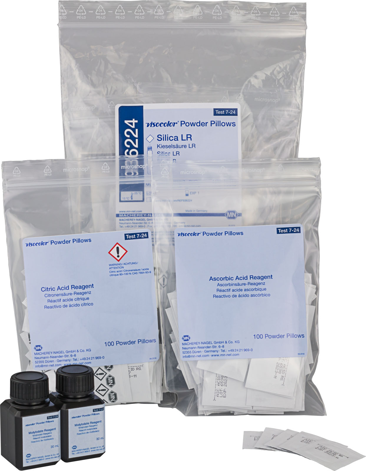 Photometrischer Test VISOCOLOR Powder Pillows Kieselsäure LR, MACHEREY ...