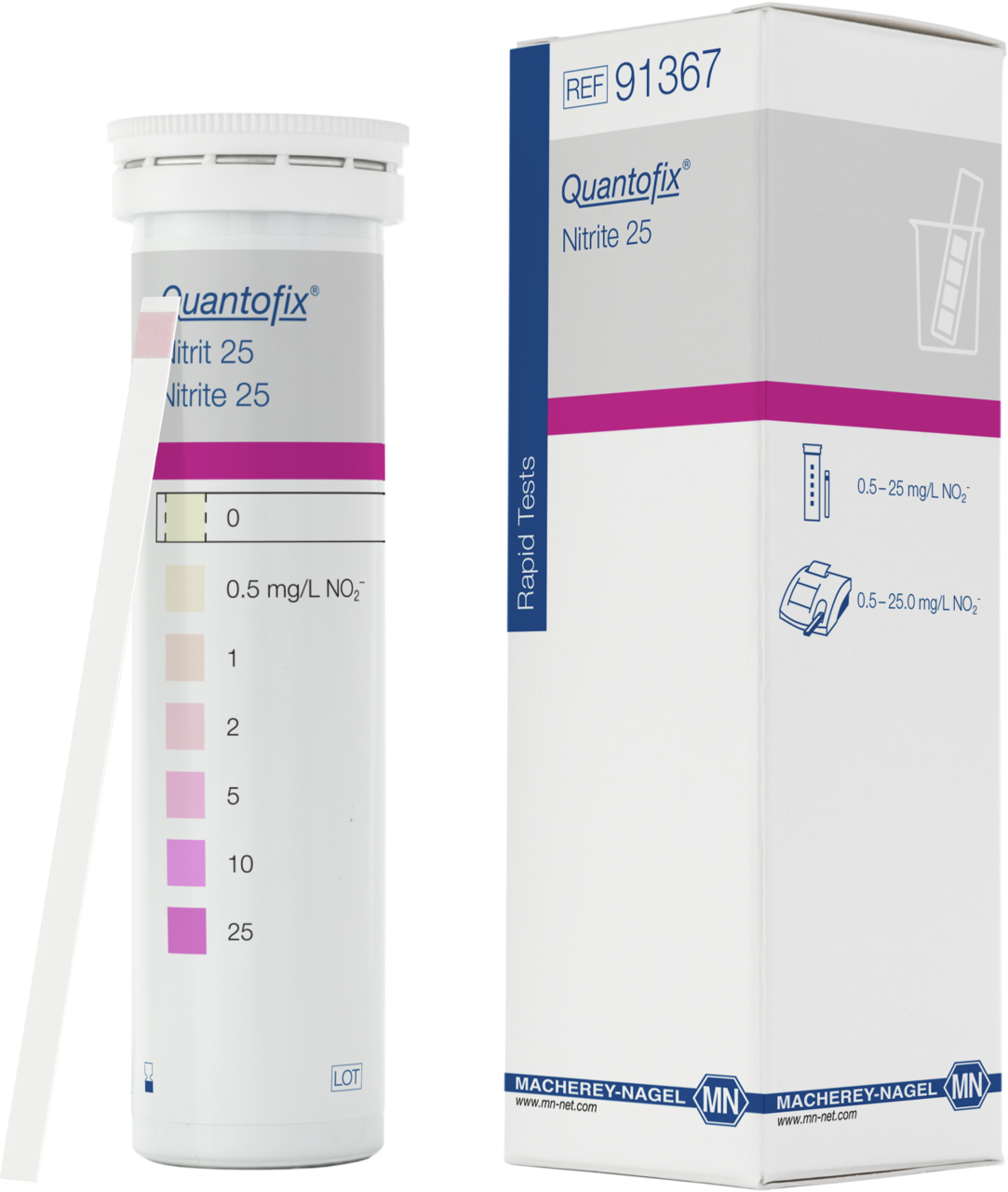 Semi-quantitative test strips QUANTOFIX Nitrite 25, MN | MACHEREY-NAGEL