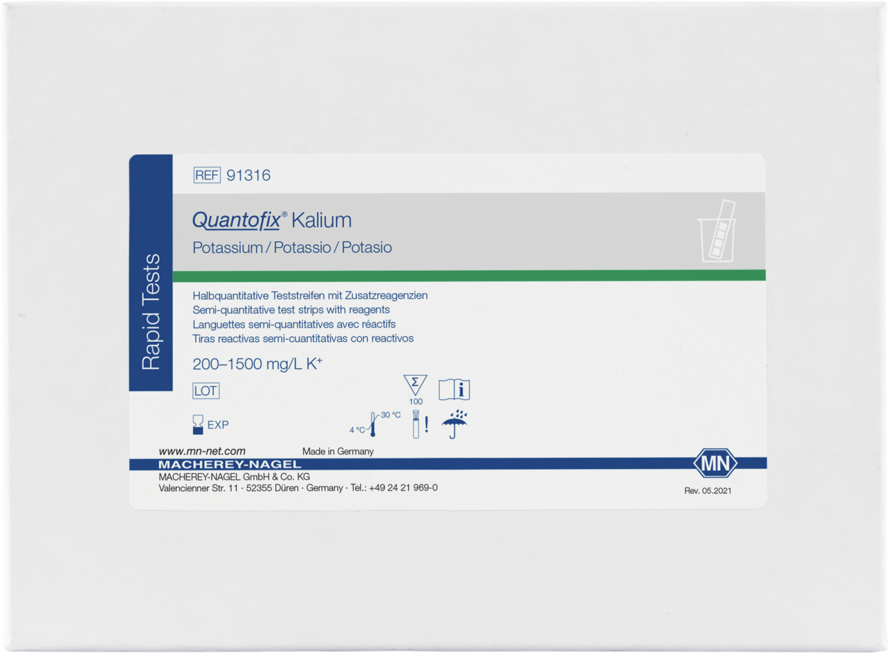 Semi-quantitative test strips QUANTOFIX Potassium, MN | MACHEREY-NAGEL