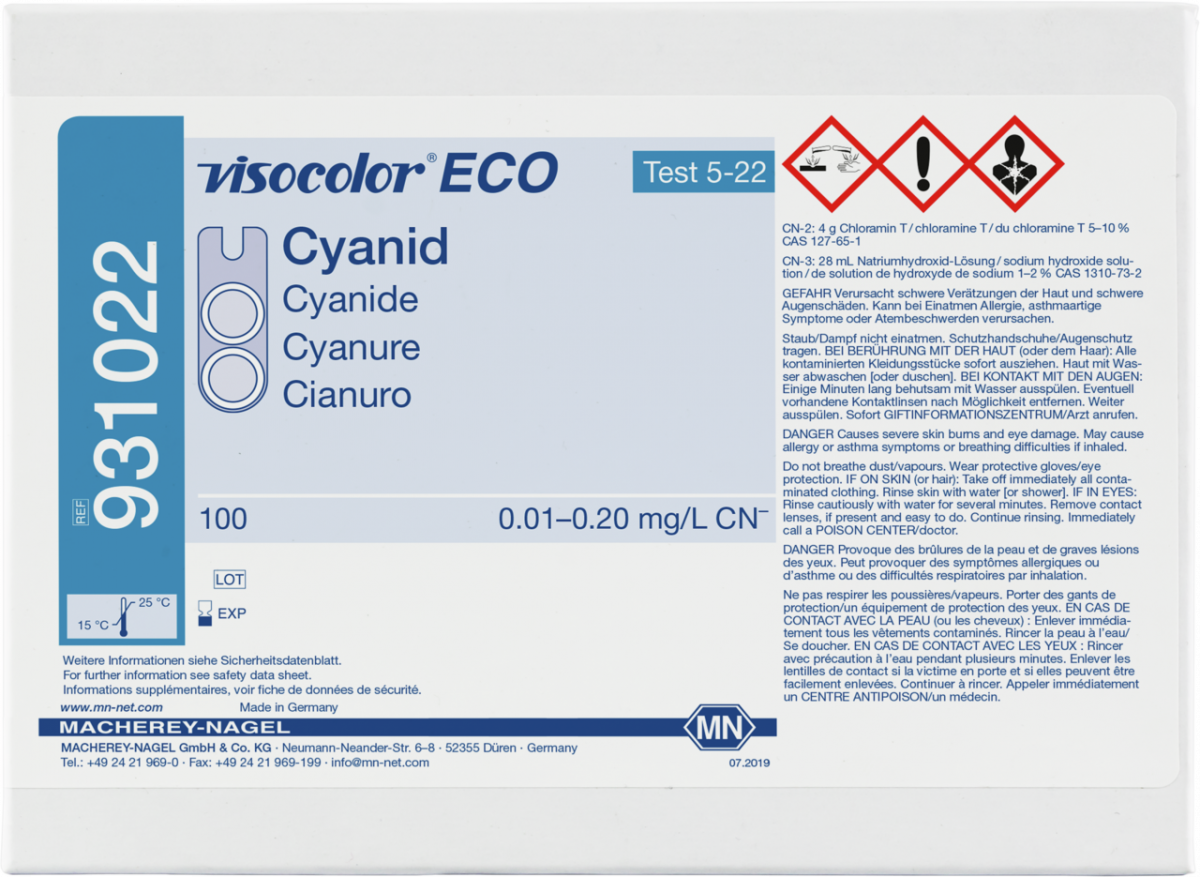 Colorimetric test kit VISOCOLOR ECO Cyanide MACHEREY-NAGEL, MN ...